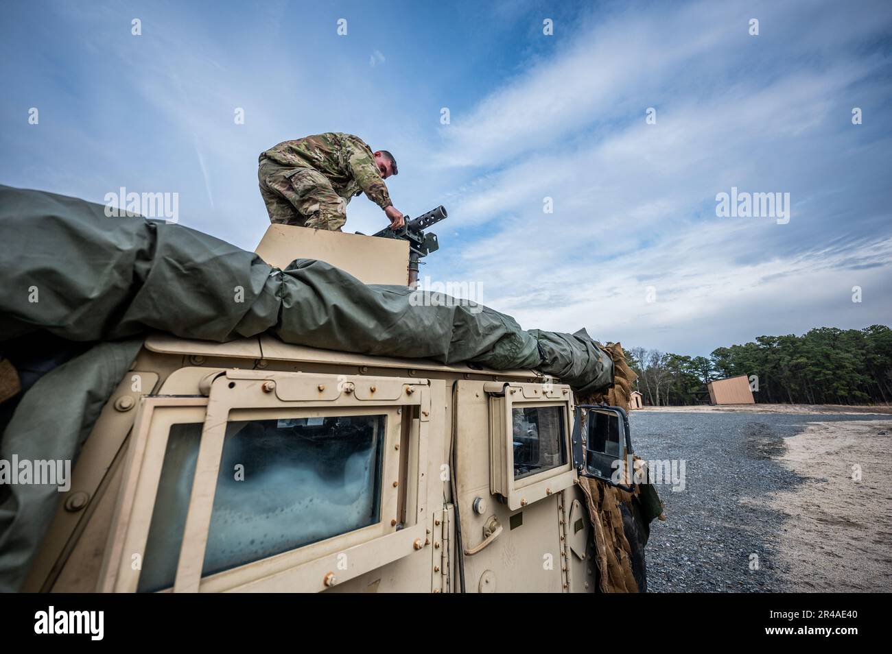 A U.S. Army Soldier, with Delta Company, 1st Battalion, 114th Infantry ...