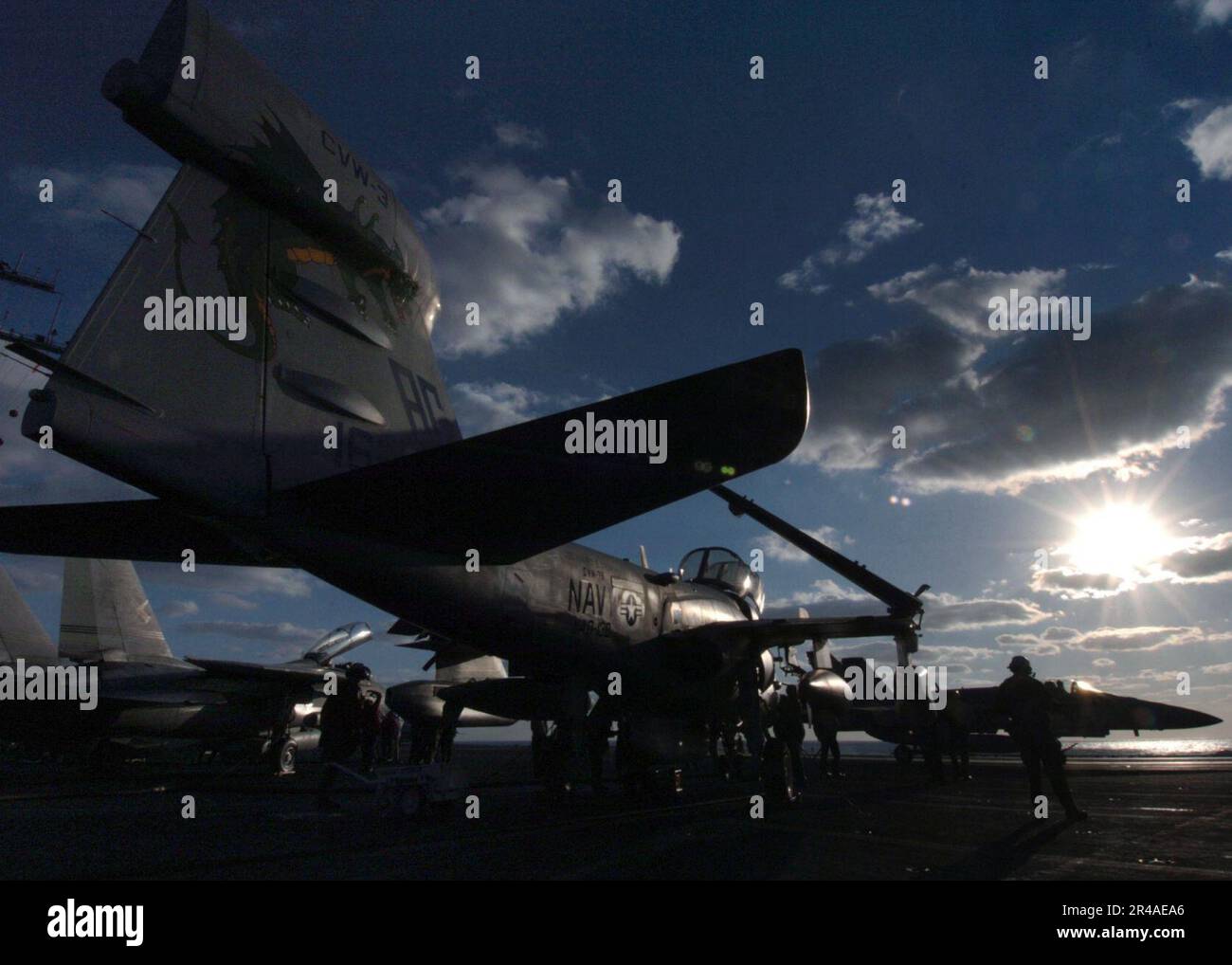 US Navy Sailors assigned to the Zappers of Electronic Attack Squadron ...