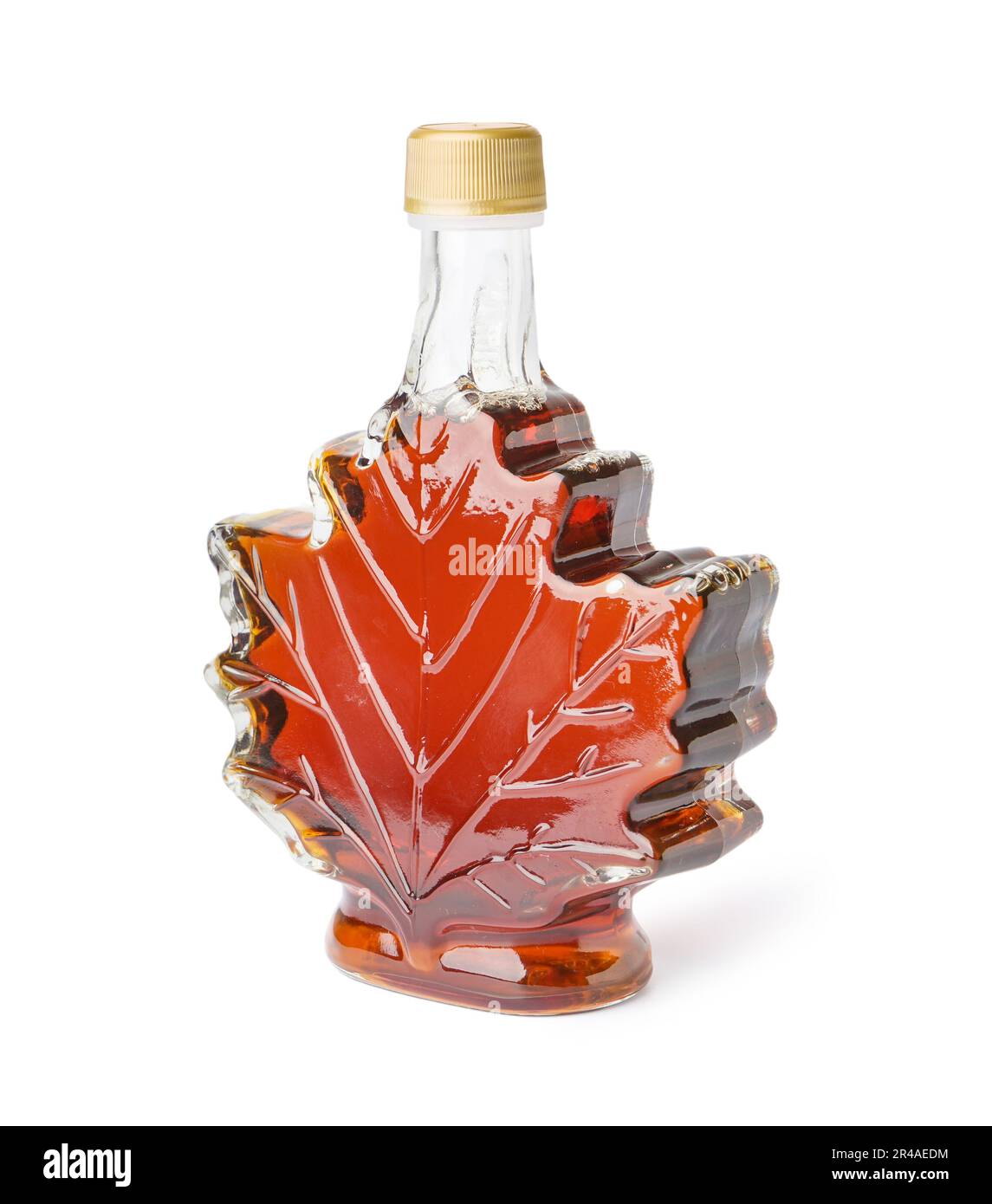 Bottle of sweet maple syrup isolated on white background Stock Photo ...