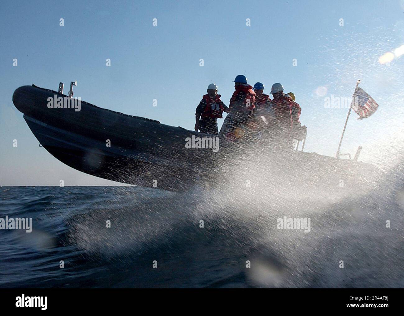 US Navy Sailors of the Deck Department aboard the Nimitz-class aircraft ...