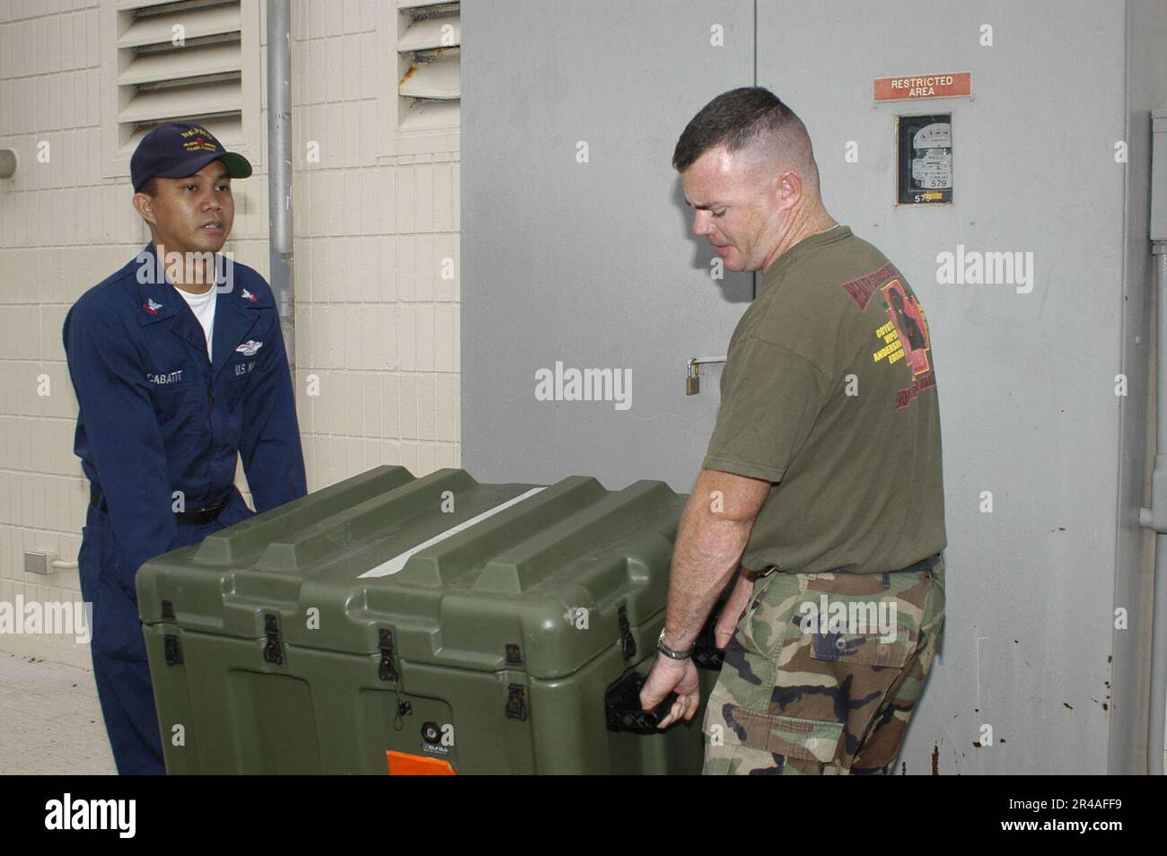 US Navy Lieutenant Pete Obenauer and Hospital Stock Photo - Alamy
