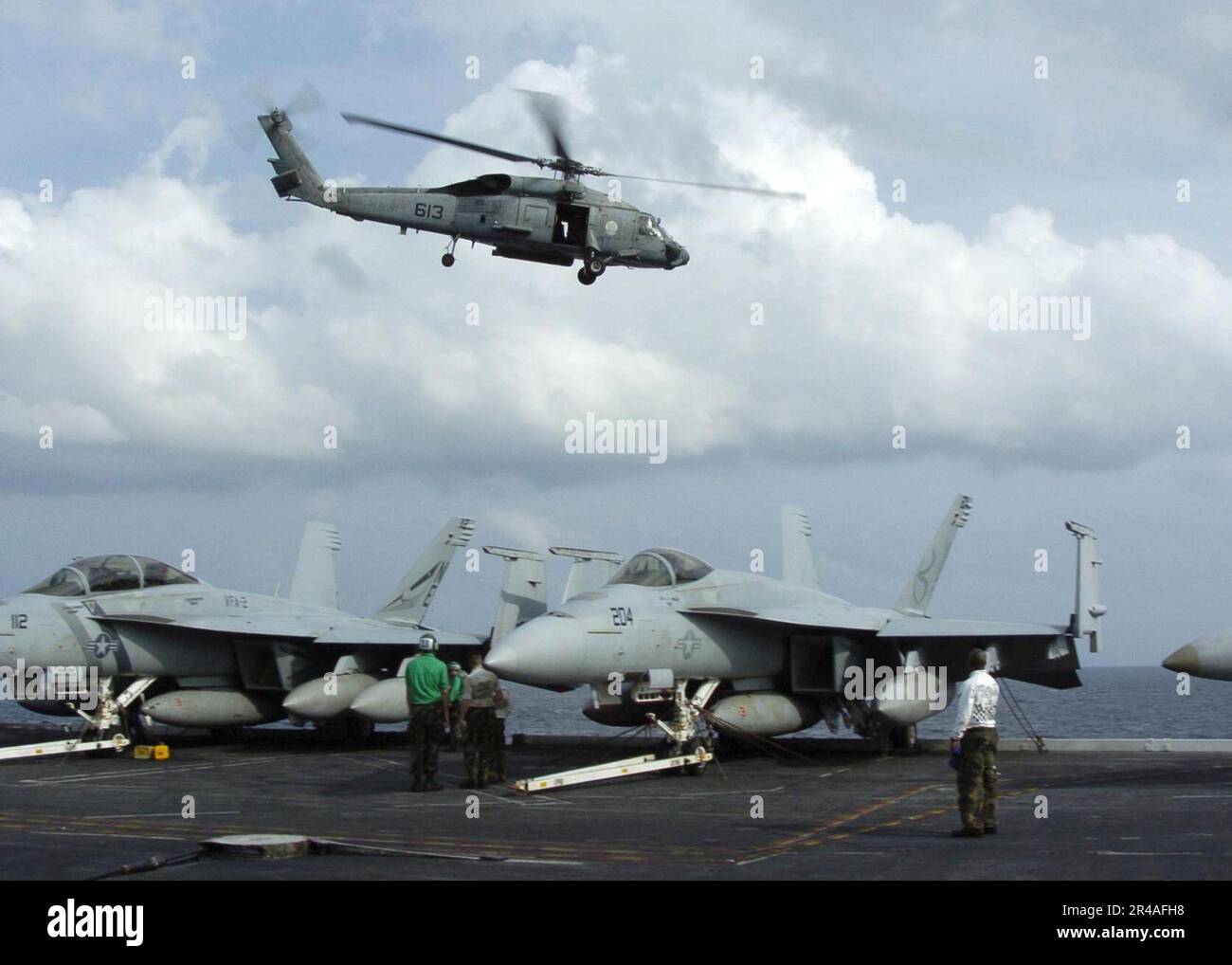 US Navy An SH-60F Seahawk assigned to Helicopter Anti-Submarine ...