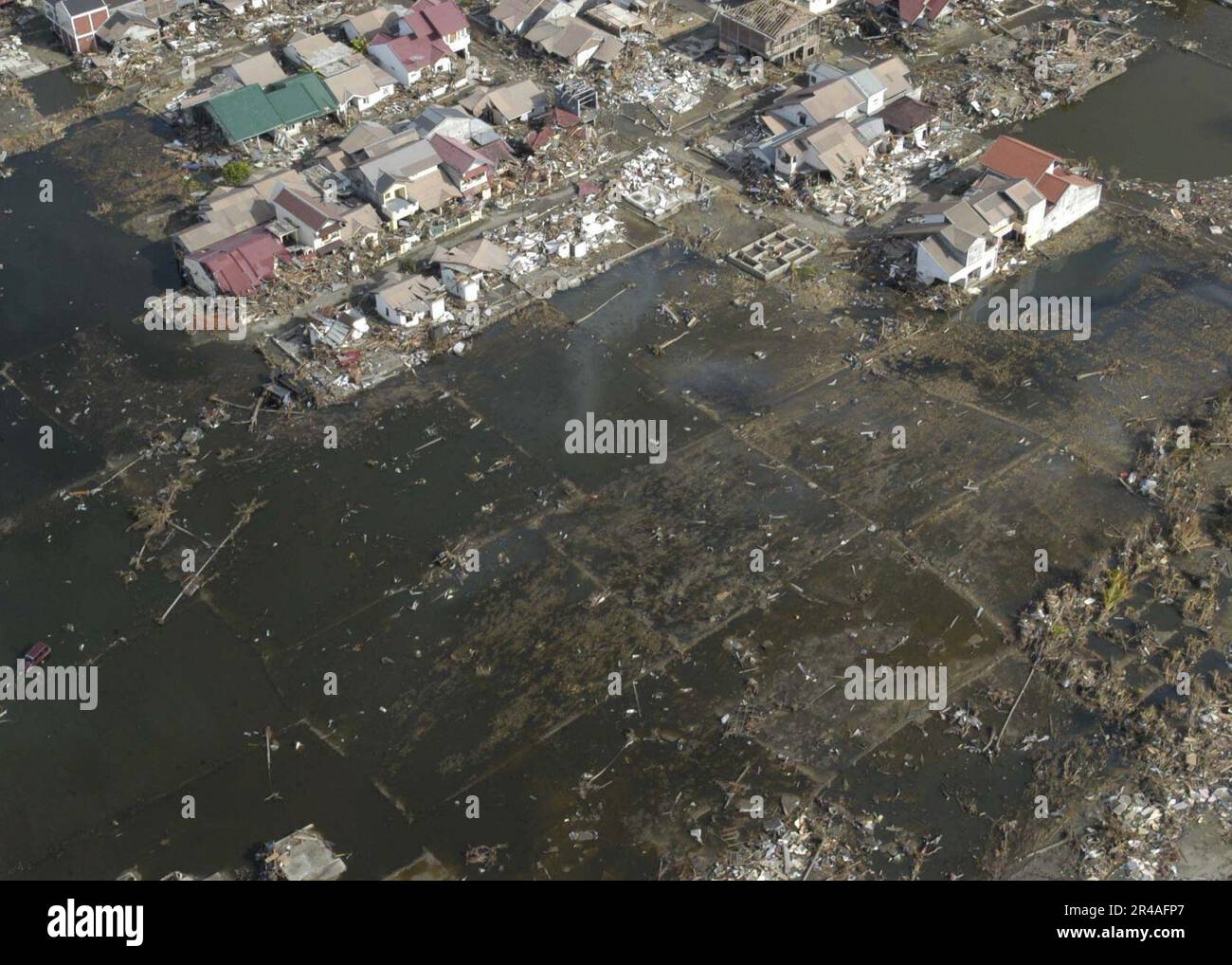 US Navy An aerial view of the countryside south of Banda Ache, Sumatra ...