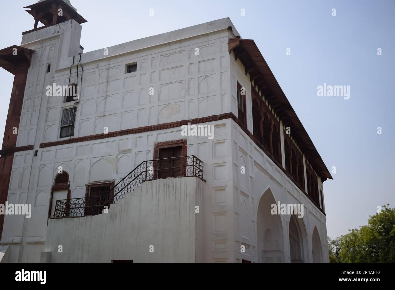 Architectural details of Lal Qila - Red Fort situated in Old Delhi ...