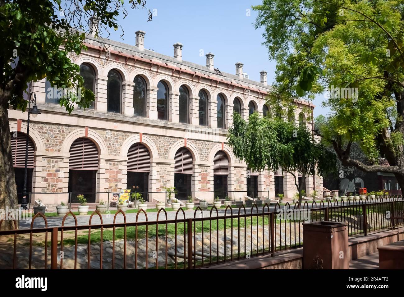 Architectural details of Lal Qila - Red Fort situated in Old Delhi ...