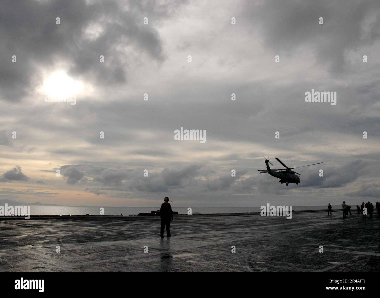 US Navy An SH-60B Seahawk assigned to the Saberhawks of Helicopter Anti ...