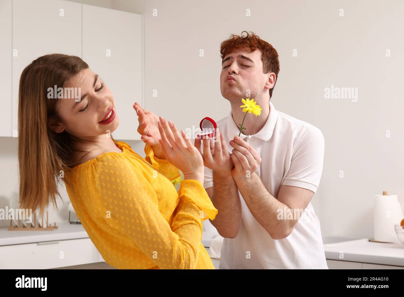 Woman rejecting man and date hi-res stock photography and images - Alamy