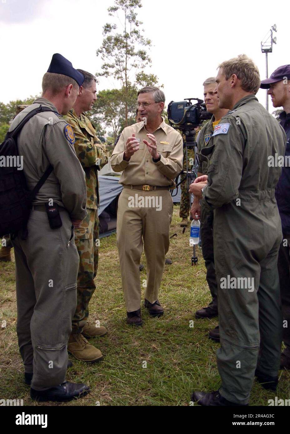 US Navy Commander, Carrier Strike Group Nine (CSG-9), Rear Adm. Doug ...