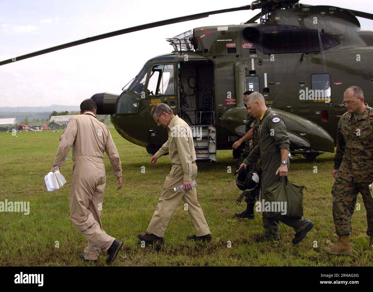US Navy Commander, Carrier Strike Group Nine (CSG-9), Rear Adm. Doug ...
