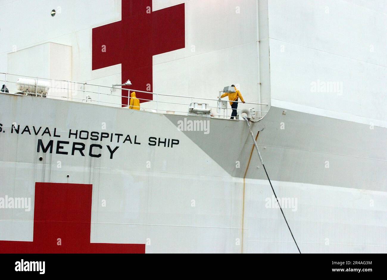 US Navy The Military Sealift Command (MSC) hospital ship USNS Mercy (T ...
