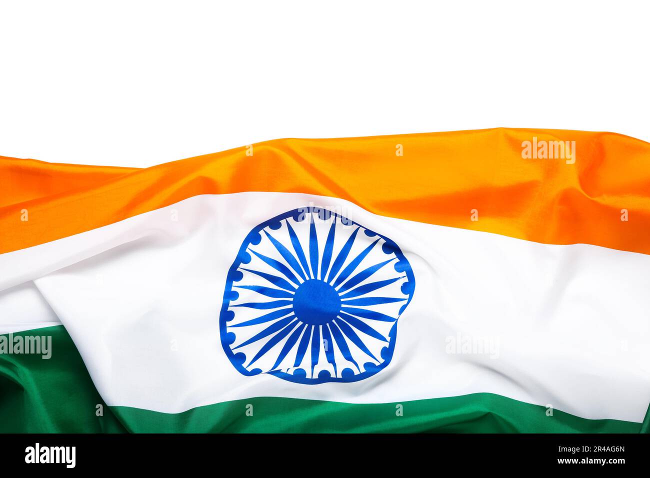National flag of India on white background Stock Photo - Alamy