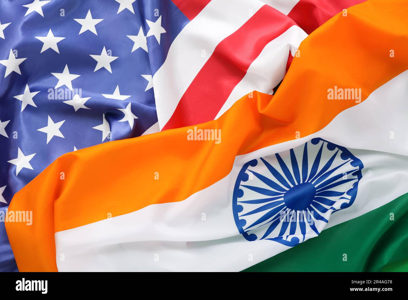 Flags of India and USA as background Stock Photo - Alamy