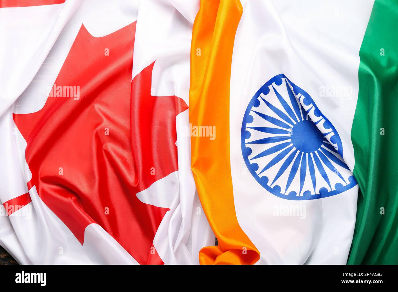 Flags of India and Canada as background Stock Photo - Alamy