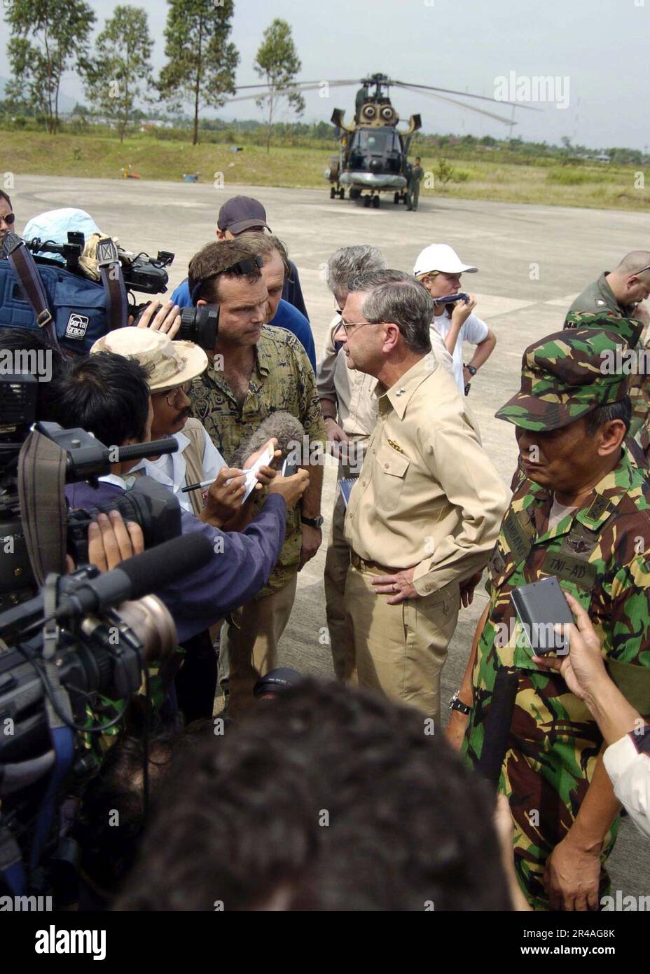 US Navy Commander, Carrier Strike Group Nine (CSG-9), Rear Adm. Doug ...