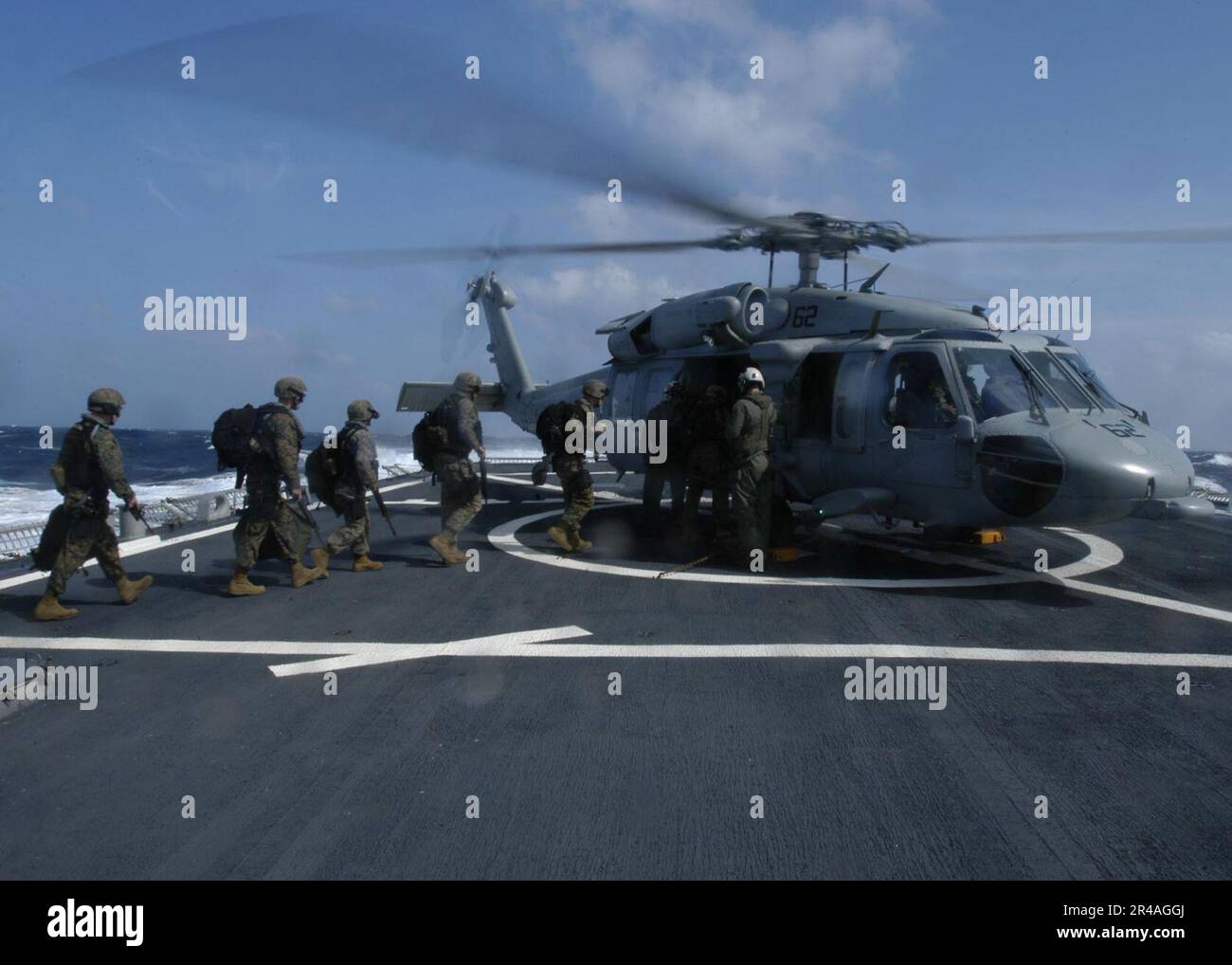 US Navy Marines assigned to the 3rd Fleet Antiterrorism Security Team ...