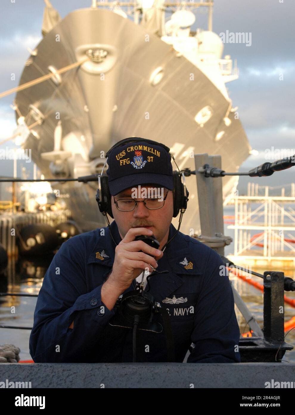 US Navy Electronics Technician 1st Class assigned to the CS-4 Division ...