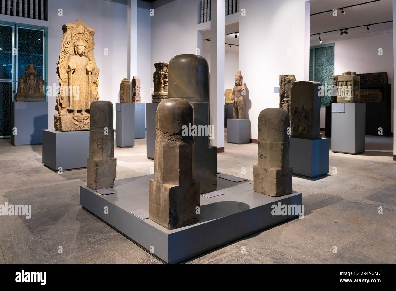 A close up of statues in the Battambang Museum Stock Photo - Alamy