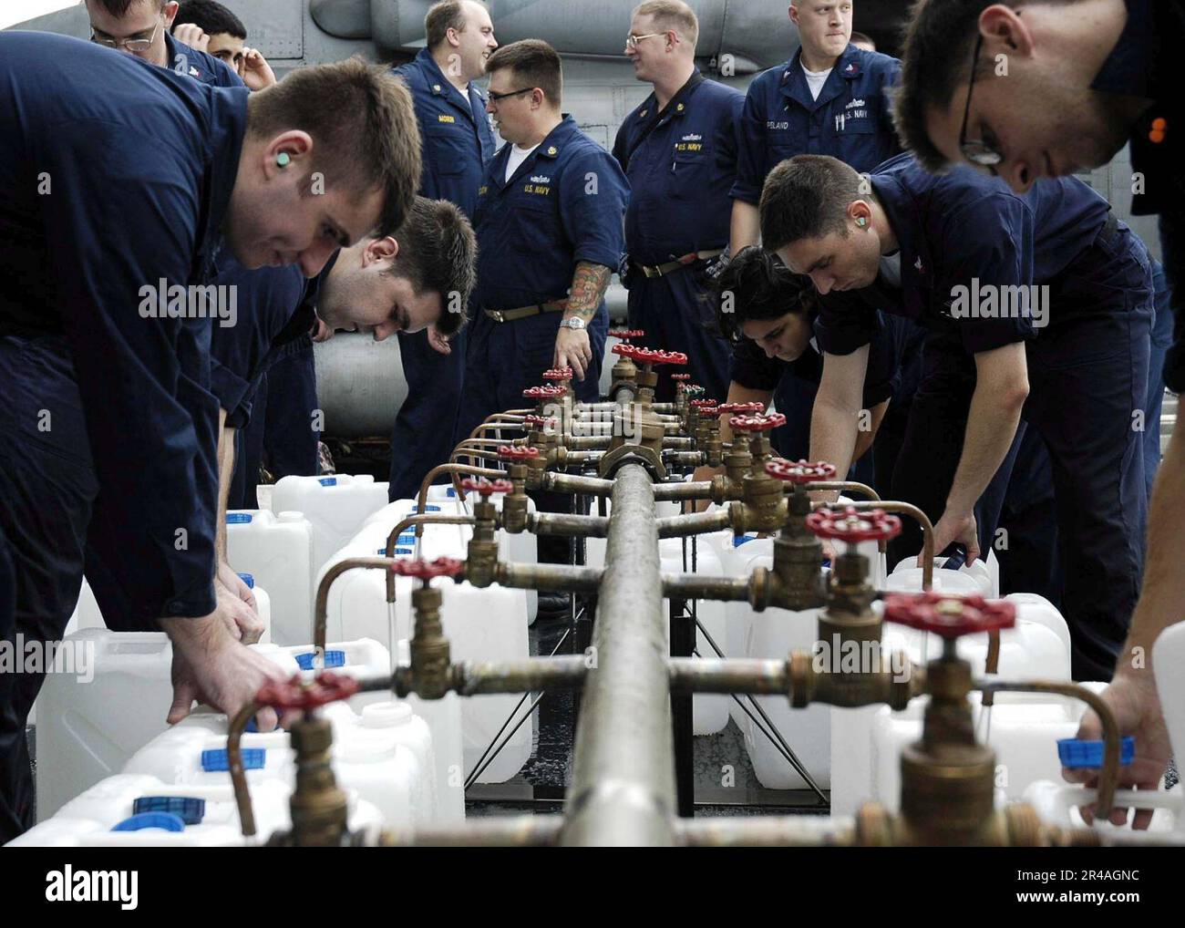 US Navy Sailor's assigned to the Reactor Department and Repair Division ...