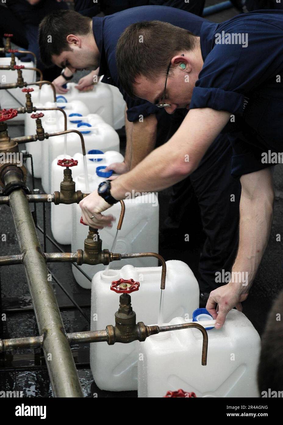 US Navy Sailor's assigned to the Reactor Department and Repair Division ...