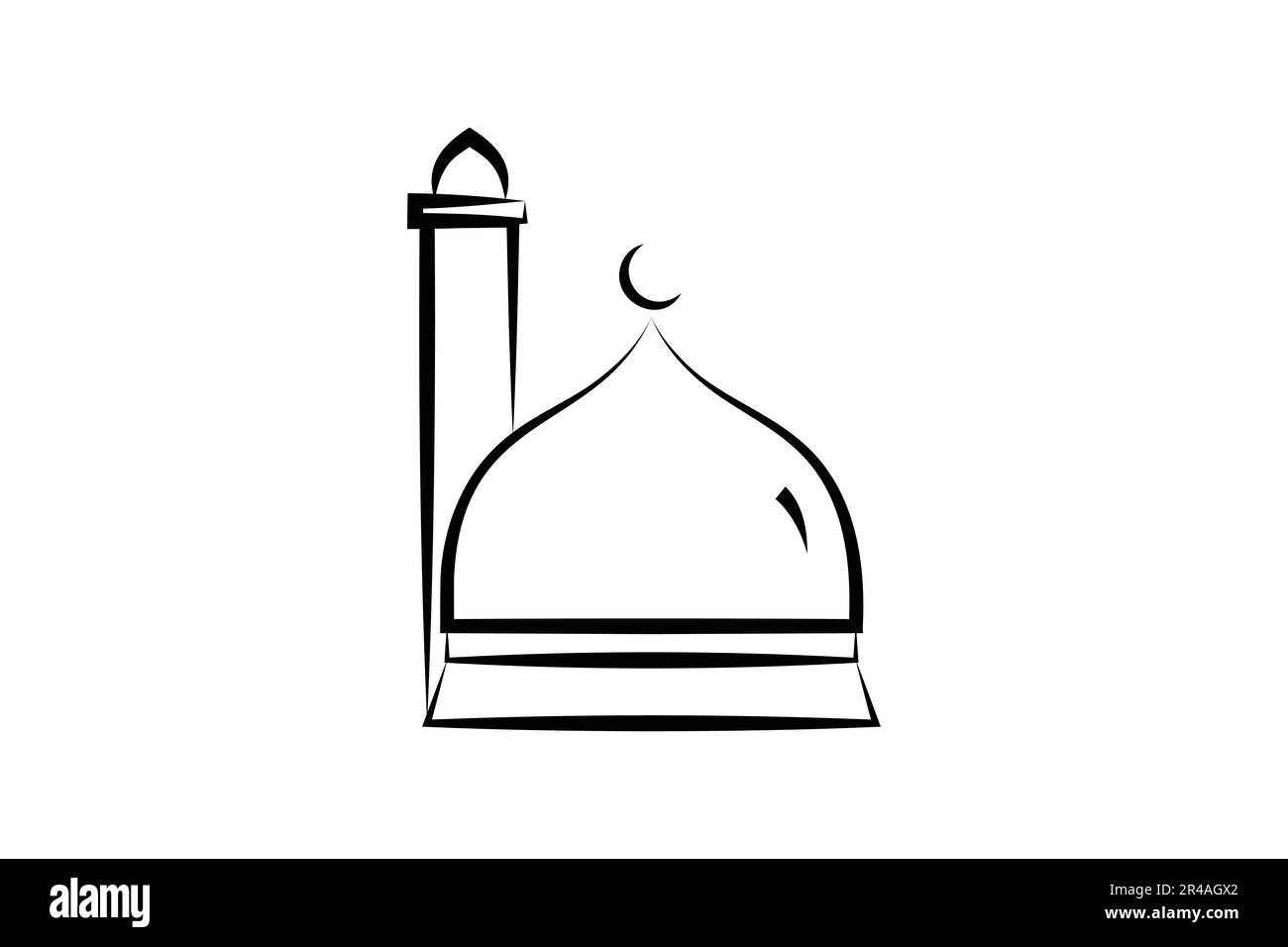 Mosque domes icon. Icon related to Islamic mosque. Hand draw icon style ...