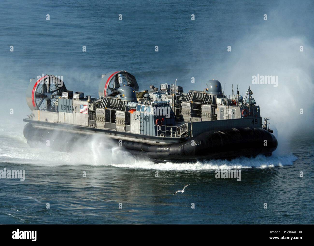 US Navy A Landing Craft Air Cushion (LCAC), assigned to Assault Craft ...