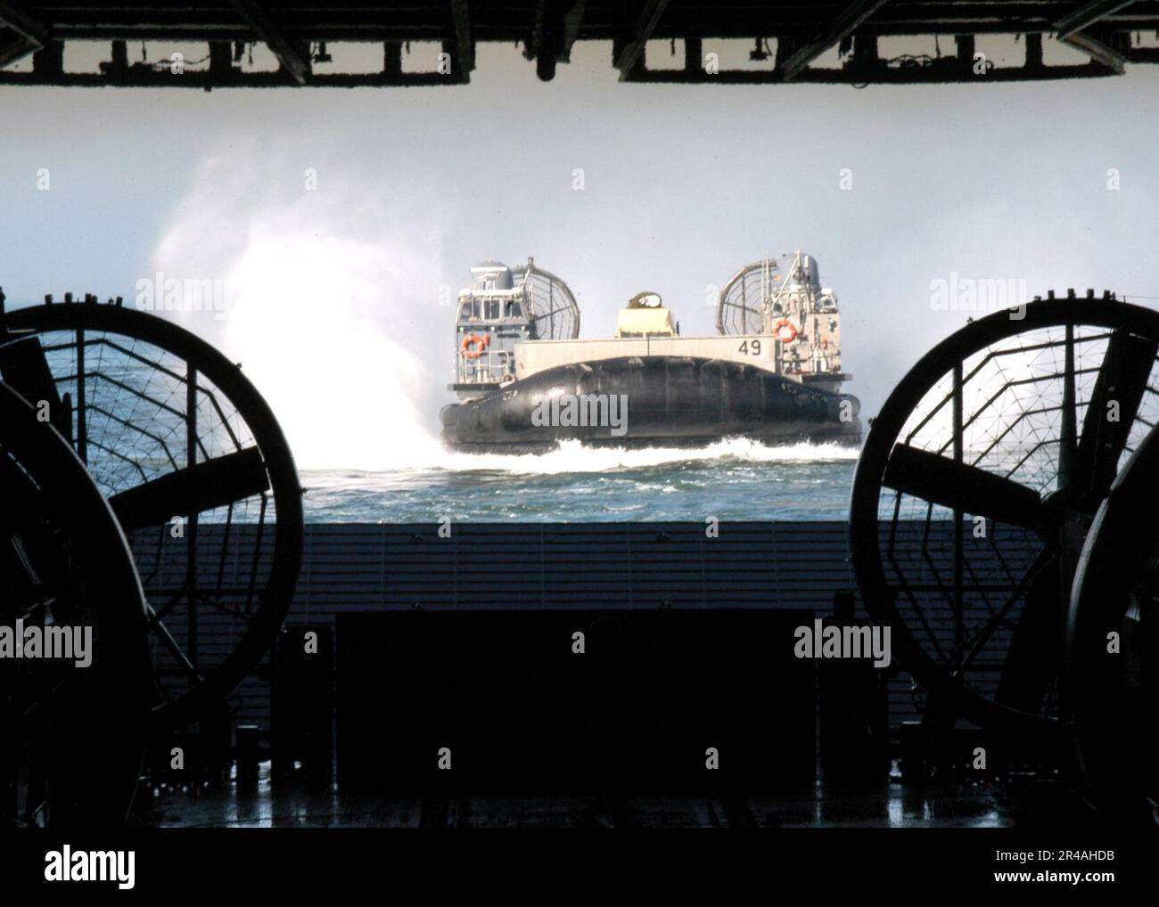 US Navy A Landing Craft Air Cushion (LCAC), assigned to Assault Craft ...