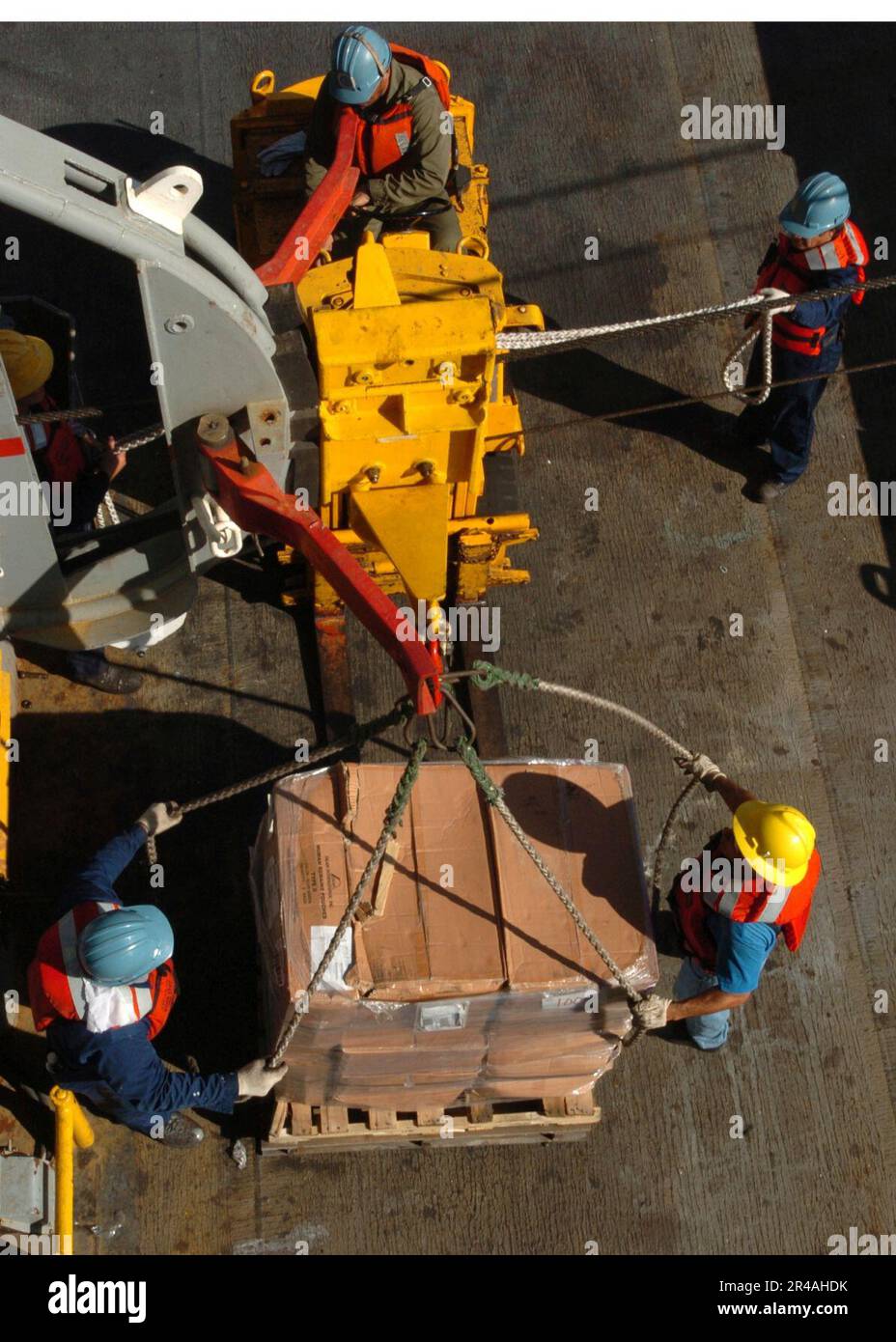 US Navy Civilian Mariners aboard the Military Sealift Command combat ...