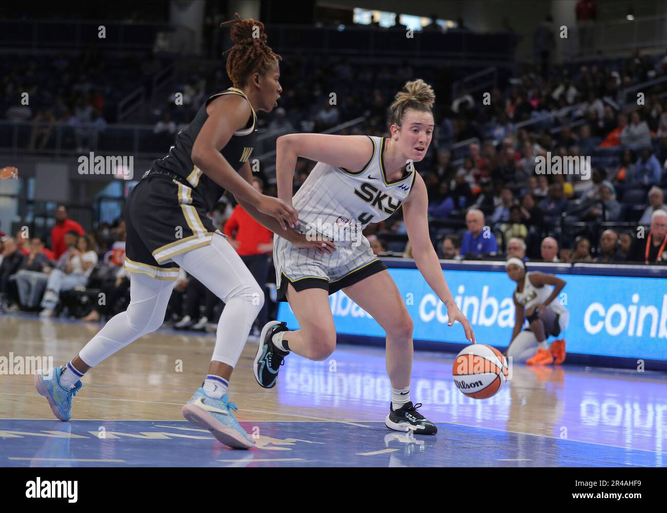 CHICAGO, IL - MAY 26: Washington Mystics guard Ariel Atkins (7) posts ...
