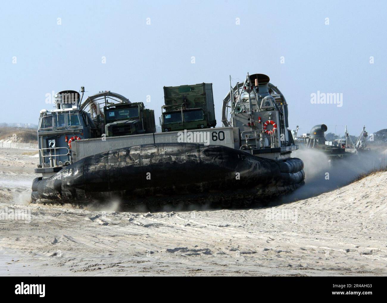 US Navy A Landing Craft Air Cushion, assigned to Assault Craft Unit ...