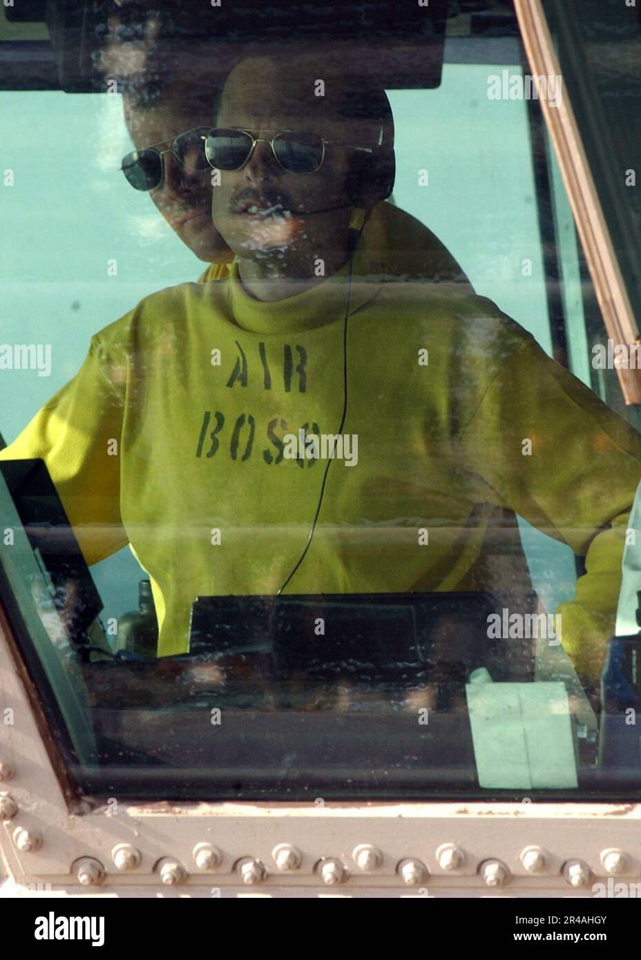 US Navy Air Boss, Cmdr. Gary Williams and Mini Boss, Cmdr. Douglas ...