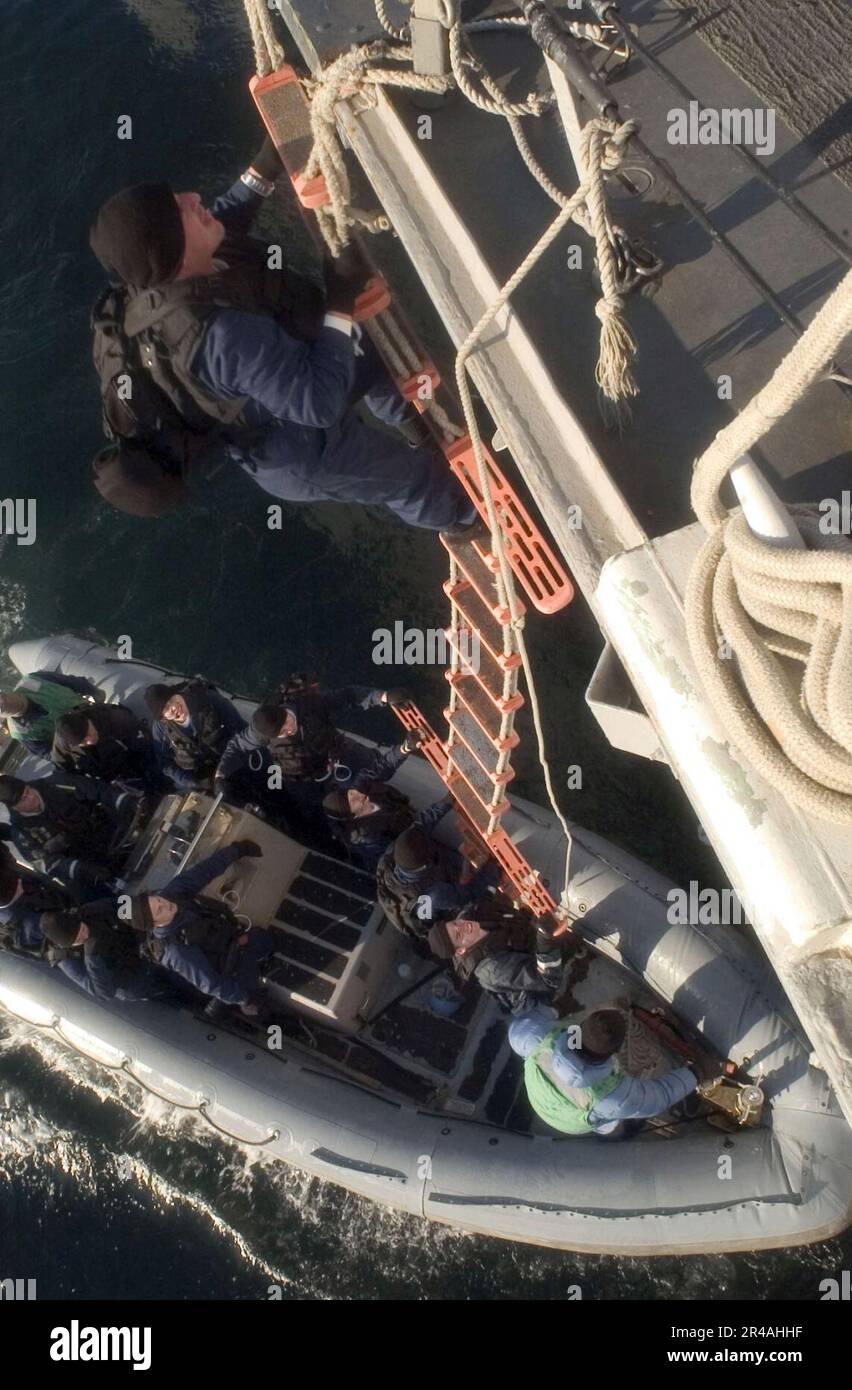 US Navy The Visit, Board, Search and Seizure (VBSS) team assigned to ...