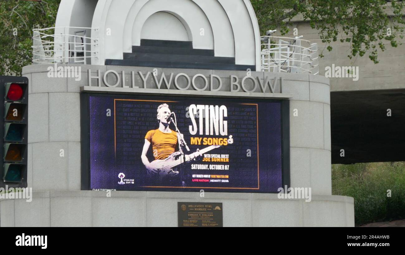 Los Angeles, California, USA 26th May 2023 Sting Hollywood Bowl Concert ...