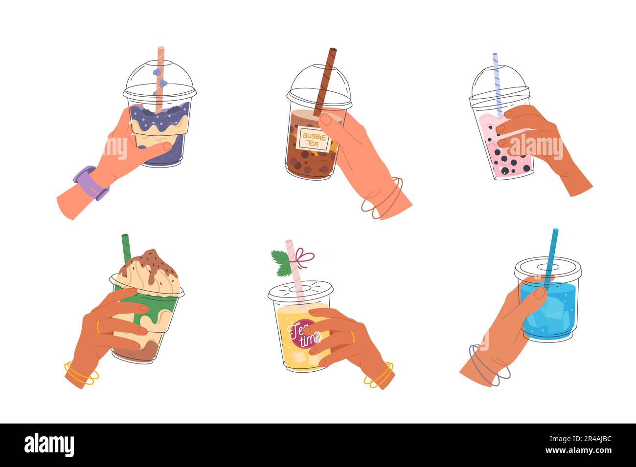 Hand holding pink bubble Cut Out Stock Images & Pictures - Alamy