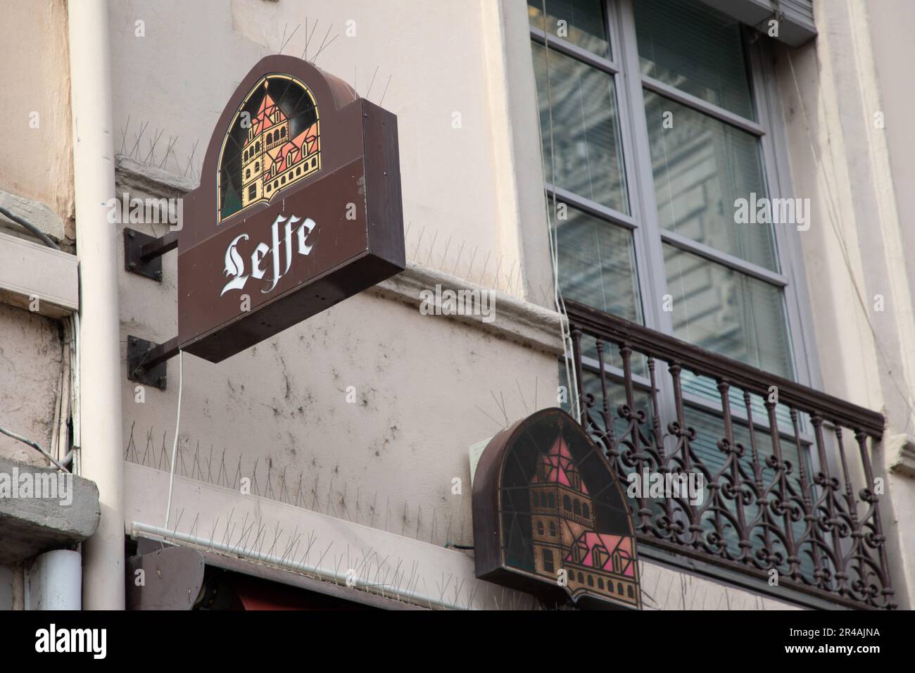 Bordeaux , Aquitaine France - 05 02 2023 : leffe Belgian beer sign ...