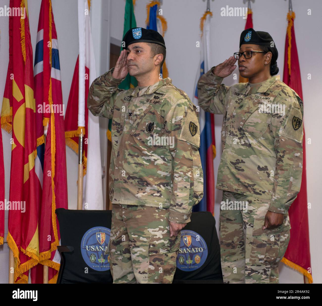 From left to right: U.S. Army Col. Troy V. Alexander, United States ...