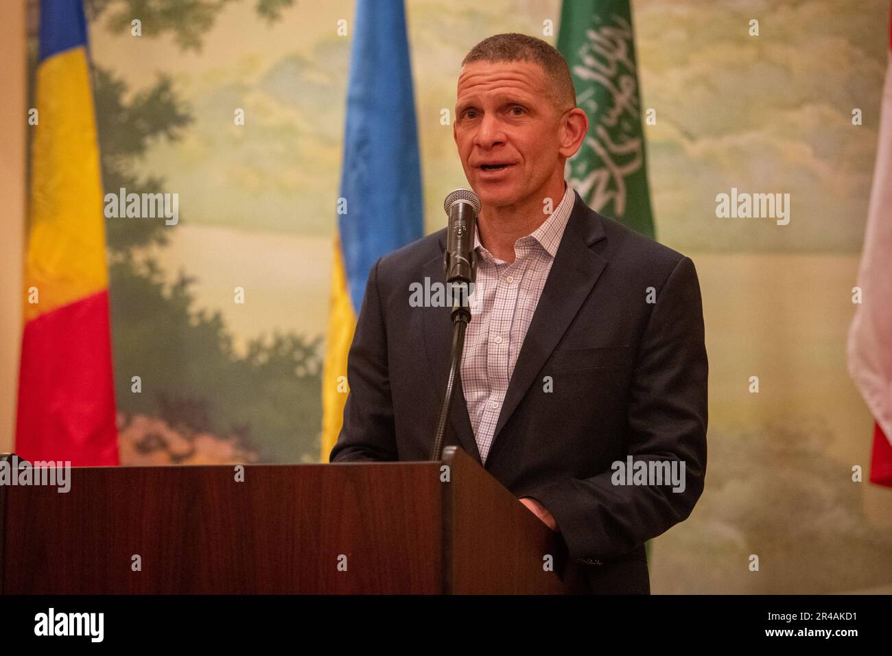 Sgt. Maj. of the Army Michael A. Grinston hosts a reception for ...