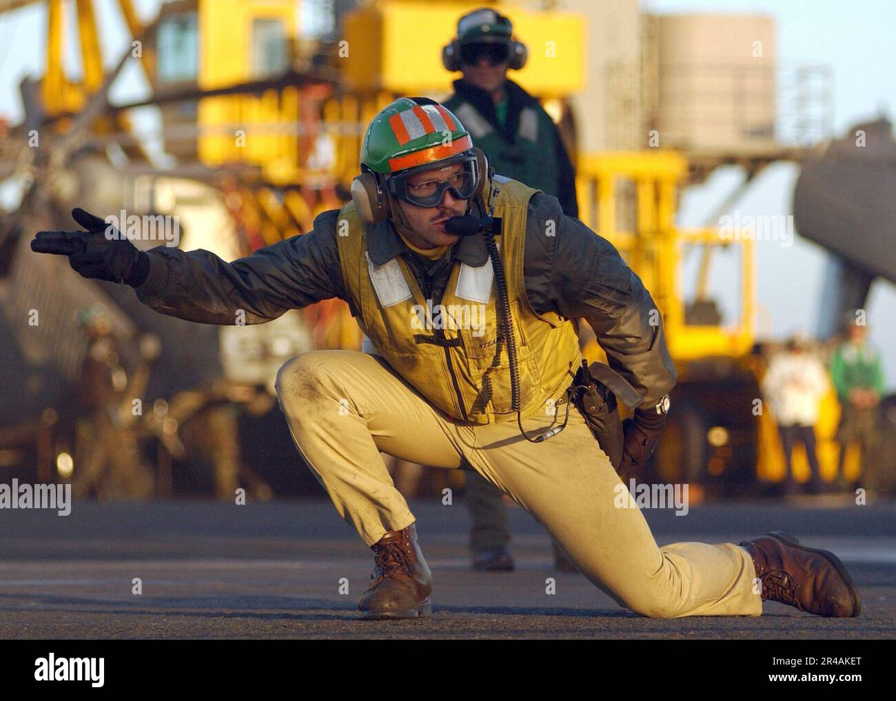 US Navy Aircraft Shooter Stock Photo - Alamy
