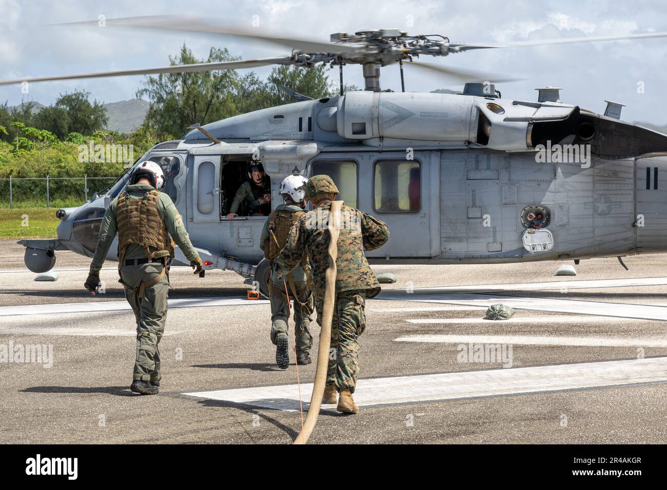 NAVAL BASE GUAM, Santa Rita, Guam (Feb. 14, 2023) Navy Cargo Handling ...