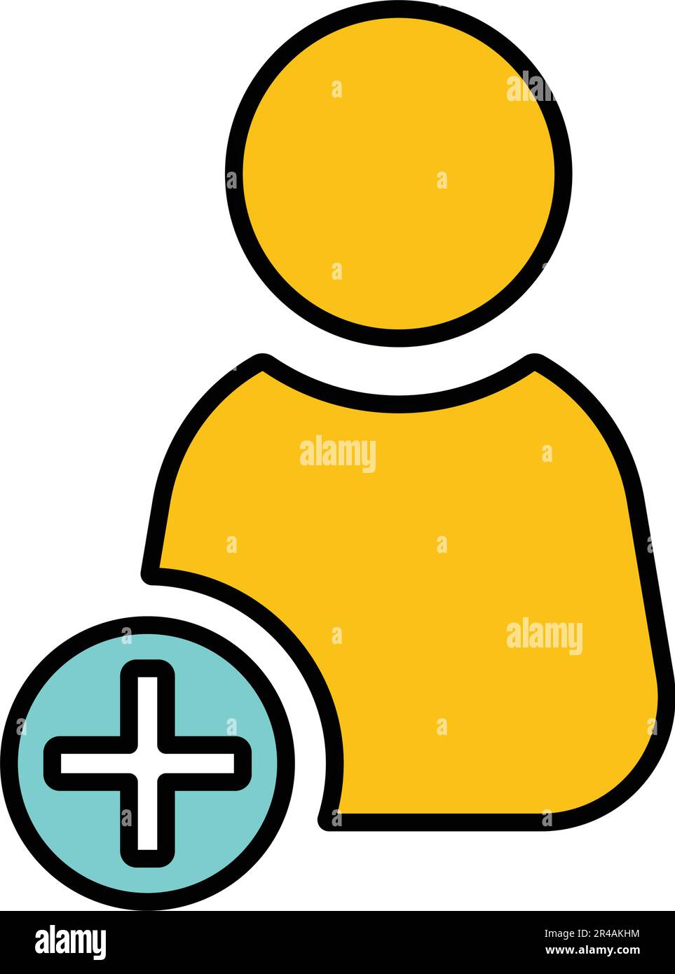 Add, user icon. - Perfect use for printed files and presentations ...