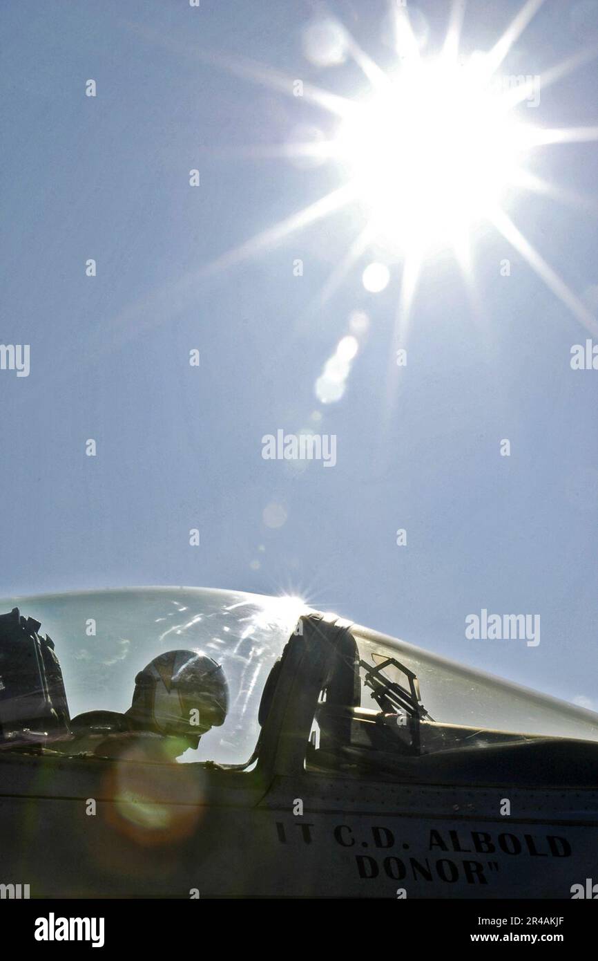 US Navy A pilot assigned to the Mauraders of Strike Fighter Squadron ...