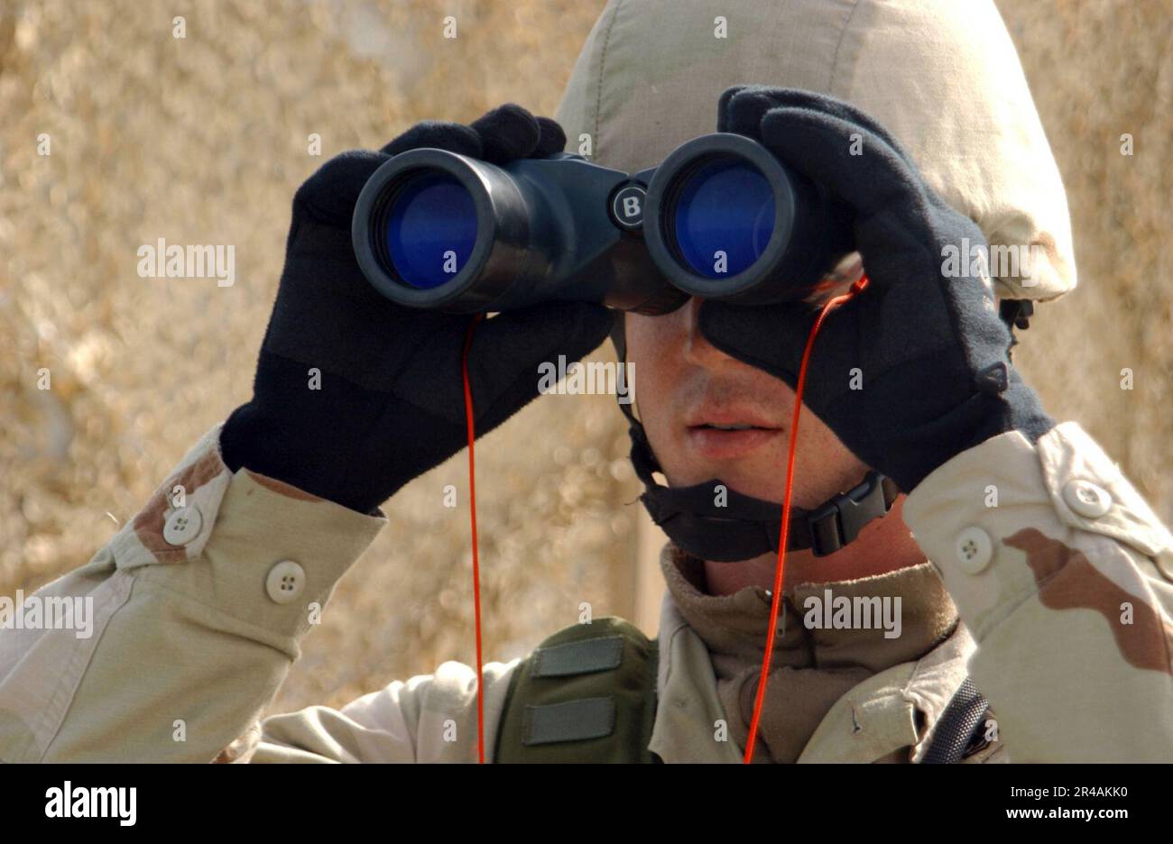 US Navy A Sailor assigned to Mobile Security Force Detachment Two Two ...