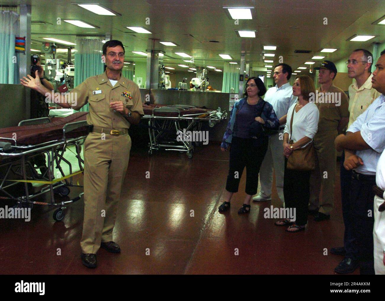 US Navy Commanding Officer of Military Sealift Command hospital ship ...