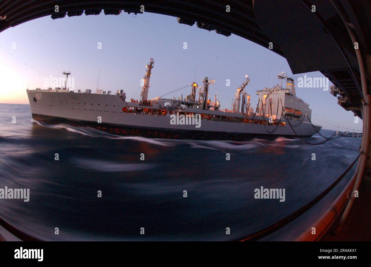 US Navy The Military Sealift Command (MSC) replenishment oiler USNS ...