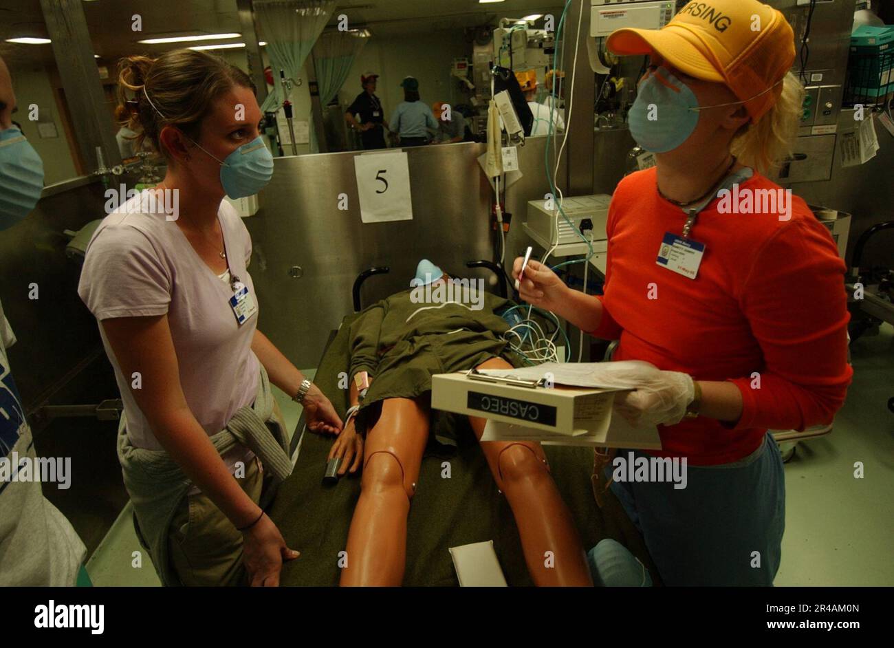 US Navy Volunteers of the non-governmental organization Project Hope ...