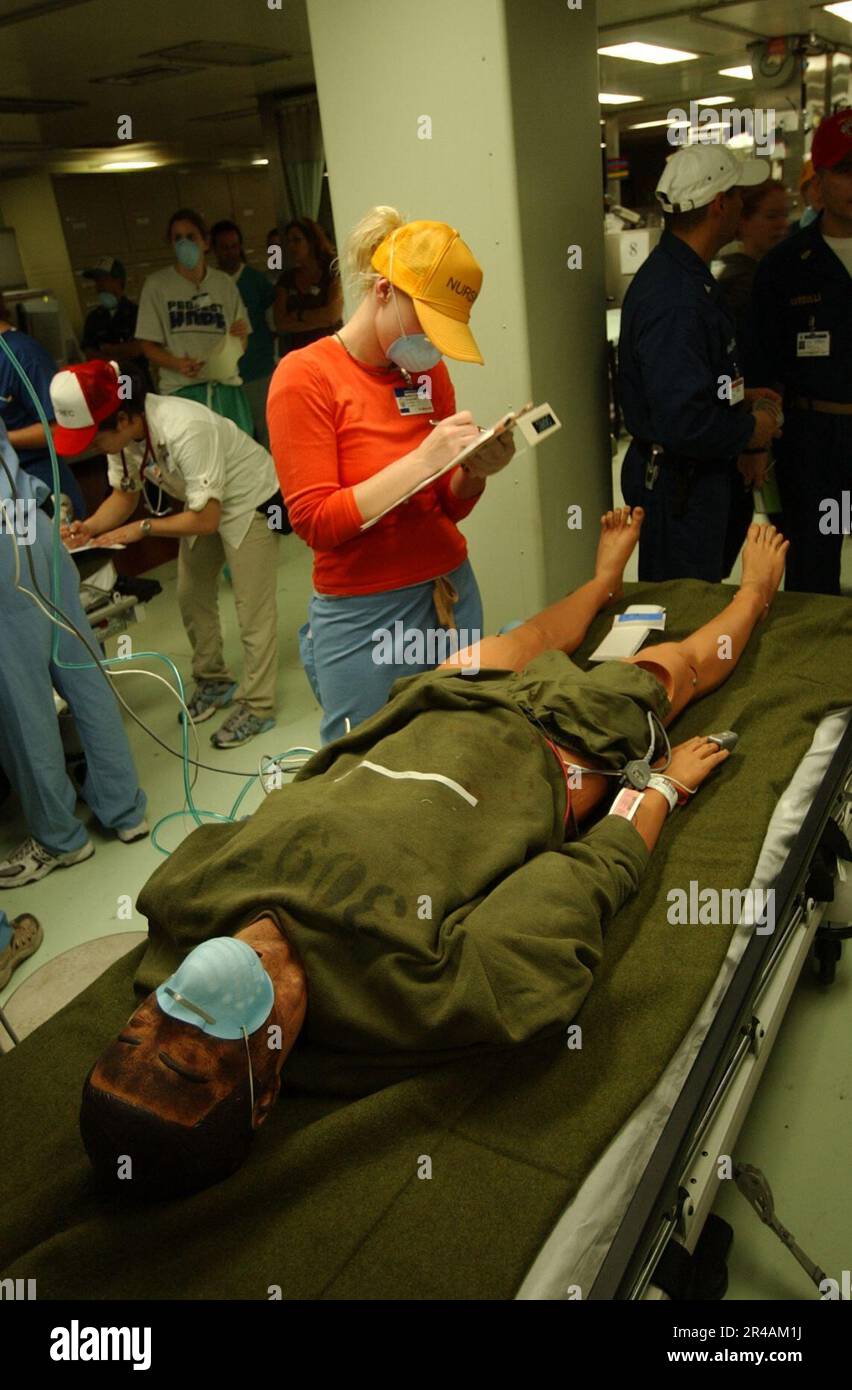 US Navy Volunteers of the non-governmental organization Project Hope ...