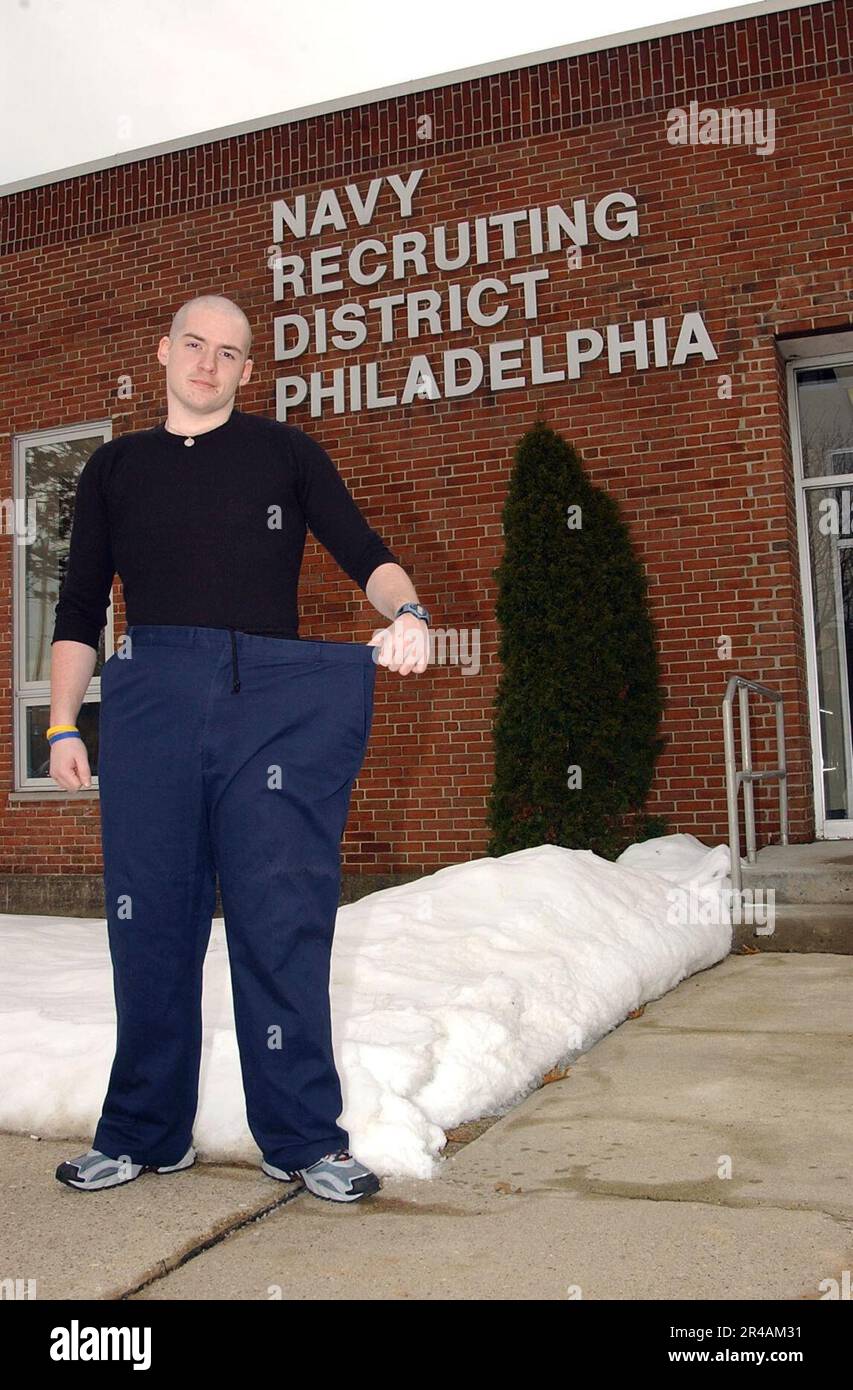 US Navy Navy Delayed Entry Program recruit Brian Connelly of Norwood ...