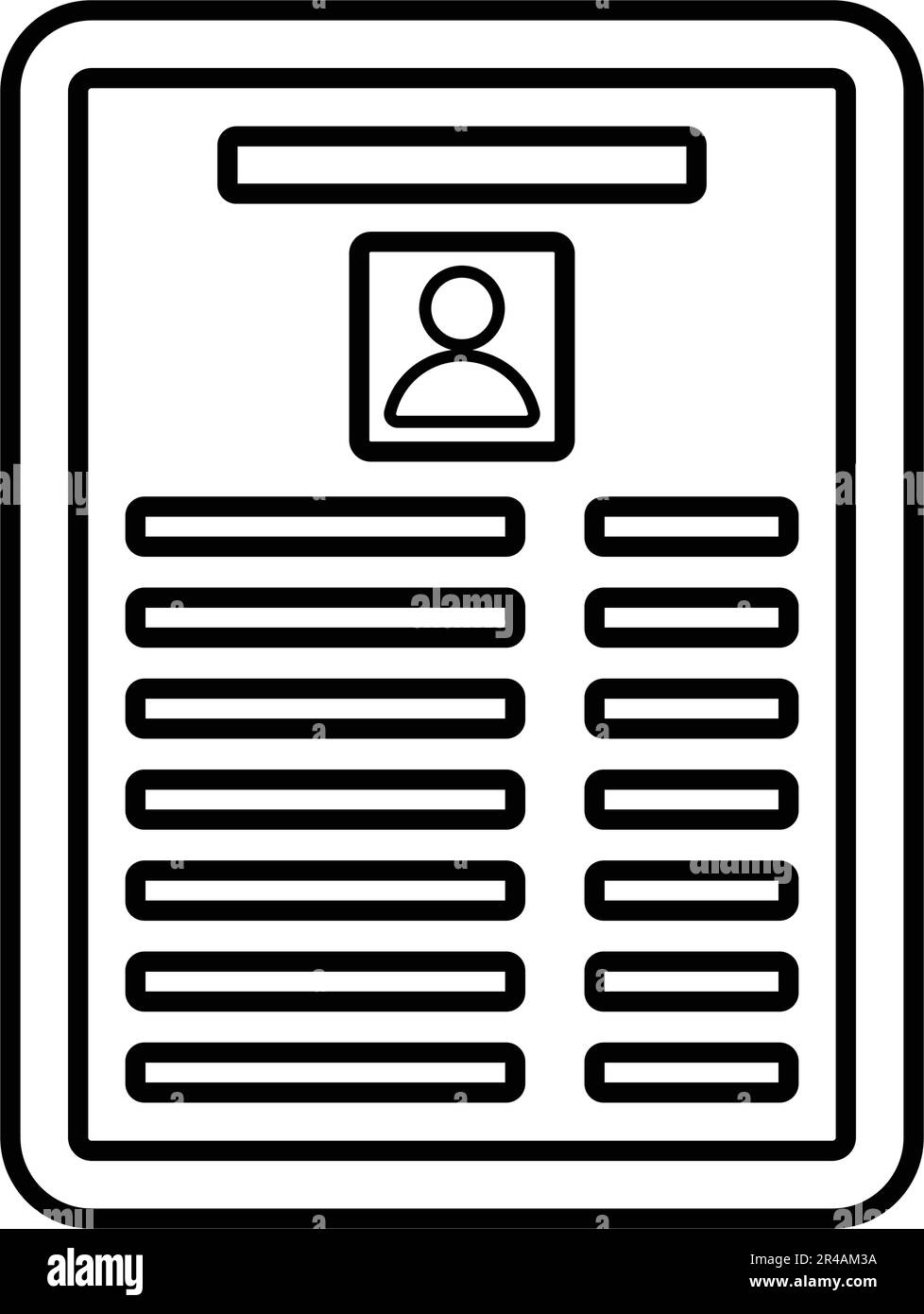 CV, personal profile icon. use for designing and developing websites ...