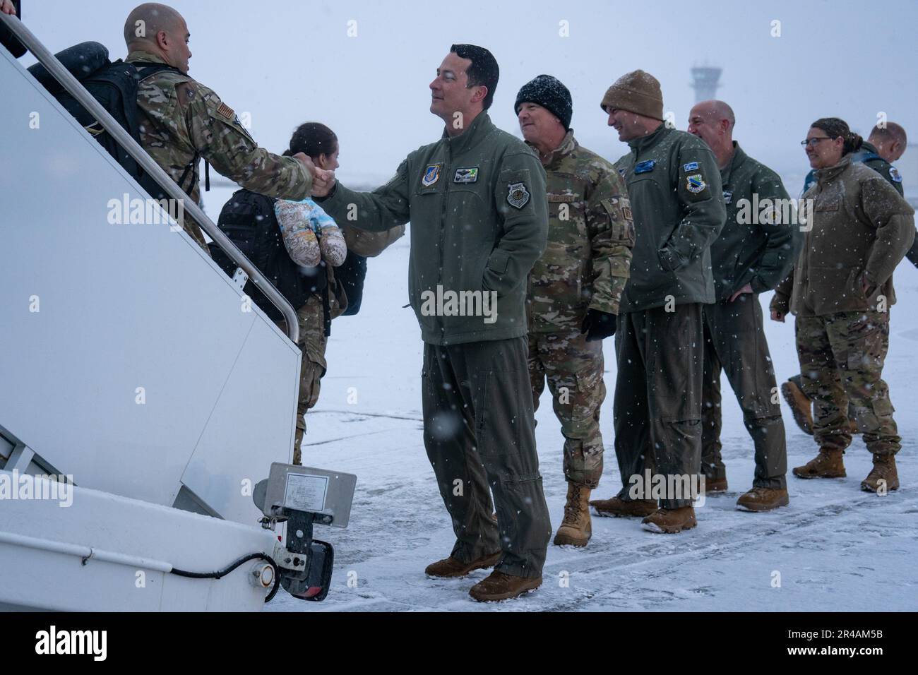 Commander of the 3rd wing at elmendorf air force base hi-res stock ...