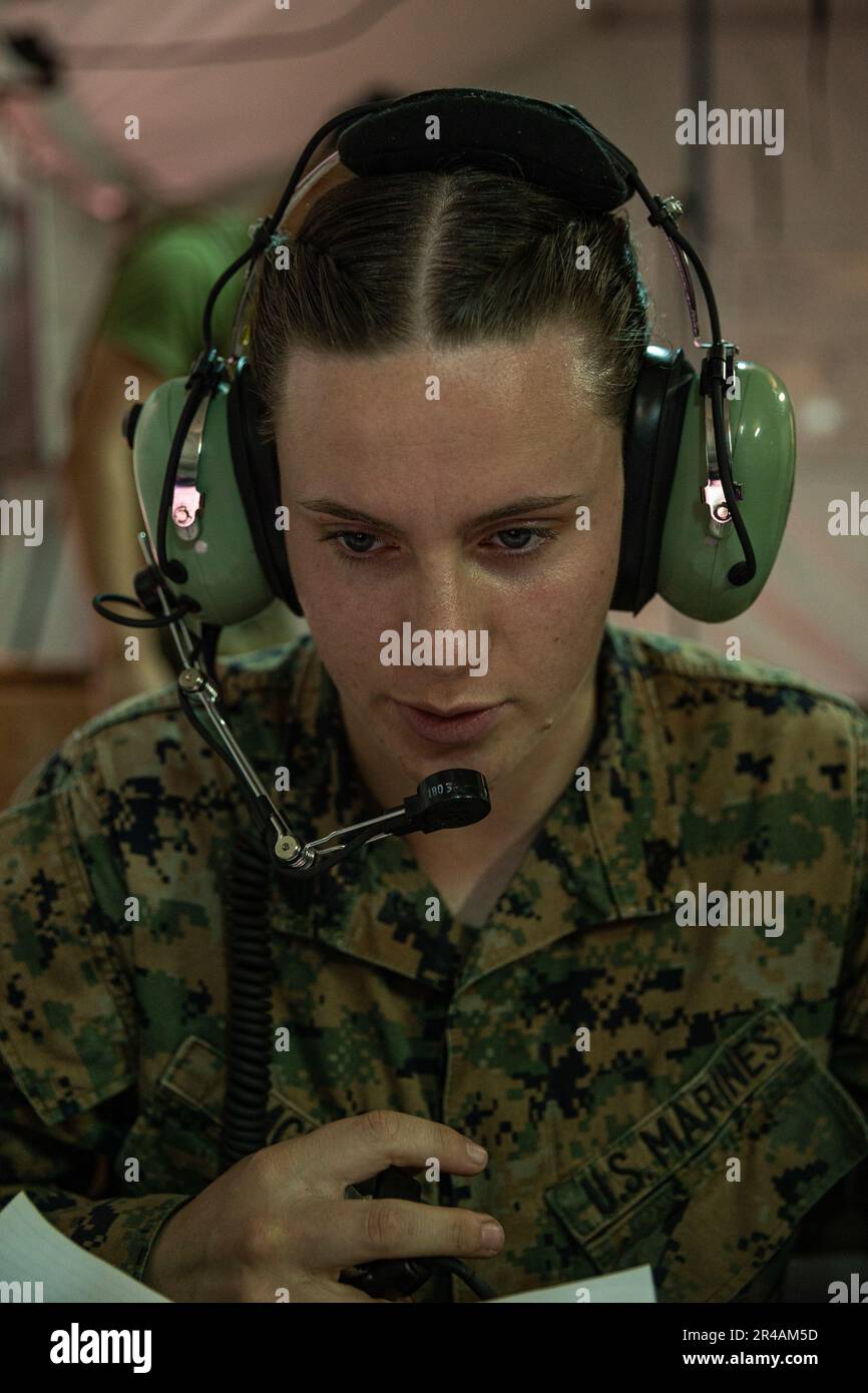 U.S. Marine Corps Sgt. Alyssa McKee, an air traffic control ...
