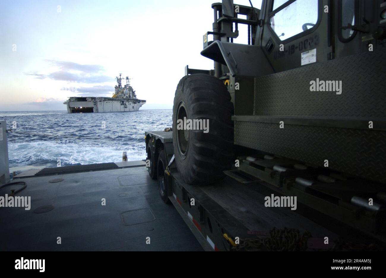 US Navy Operating off the coast of Haiti, the amphibious assault ship ...
